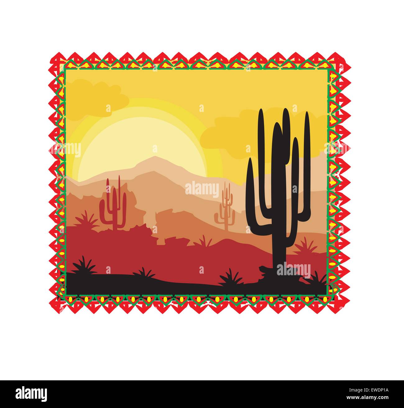 Sand dunes desert landscape sunset Cut Out Stock Images & Pictures - Alamy