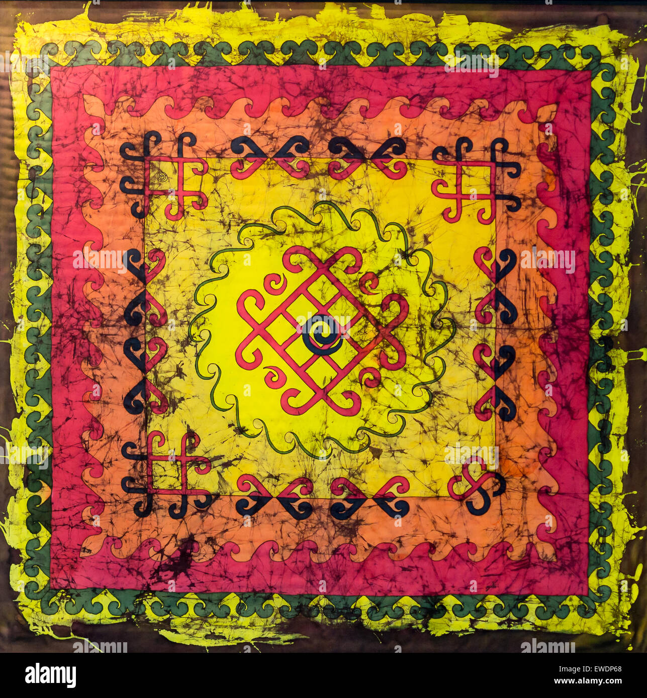 Bright colorful Indian style tapestry rug texture Stock Photo - Alamy