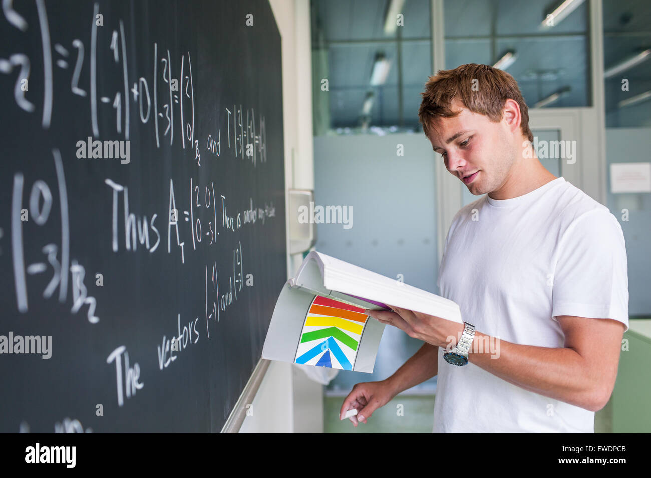 Teen solving math problem hi-res stock photography and images - Alamy