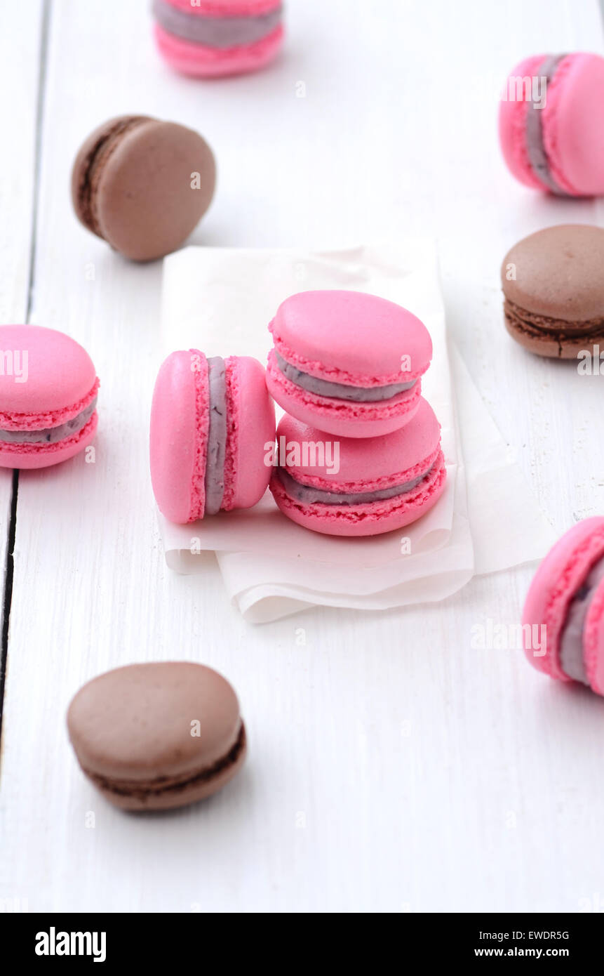 traditional french macarons – stock photo Stock Photo - Alamy