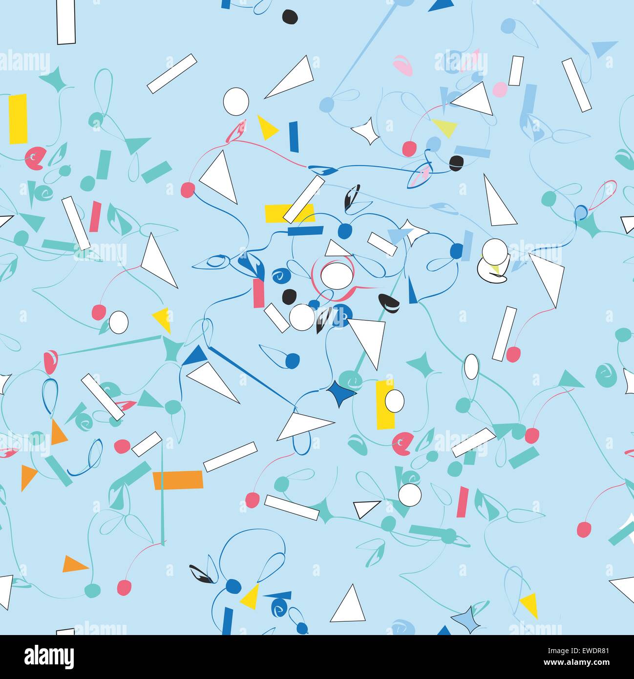 Lines And Shapes Connected Stock Vector Image & Art - Alamy