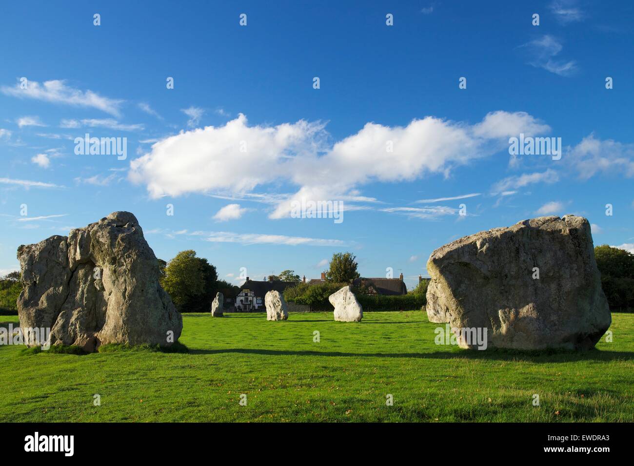 Megalithic stone circle, Avebury, Wiltshire, England. UK, GB Stock ...