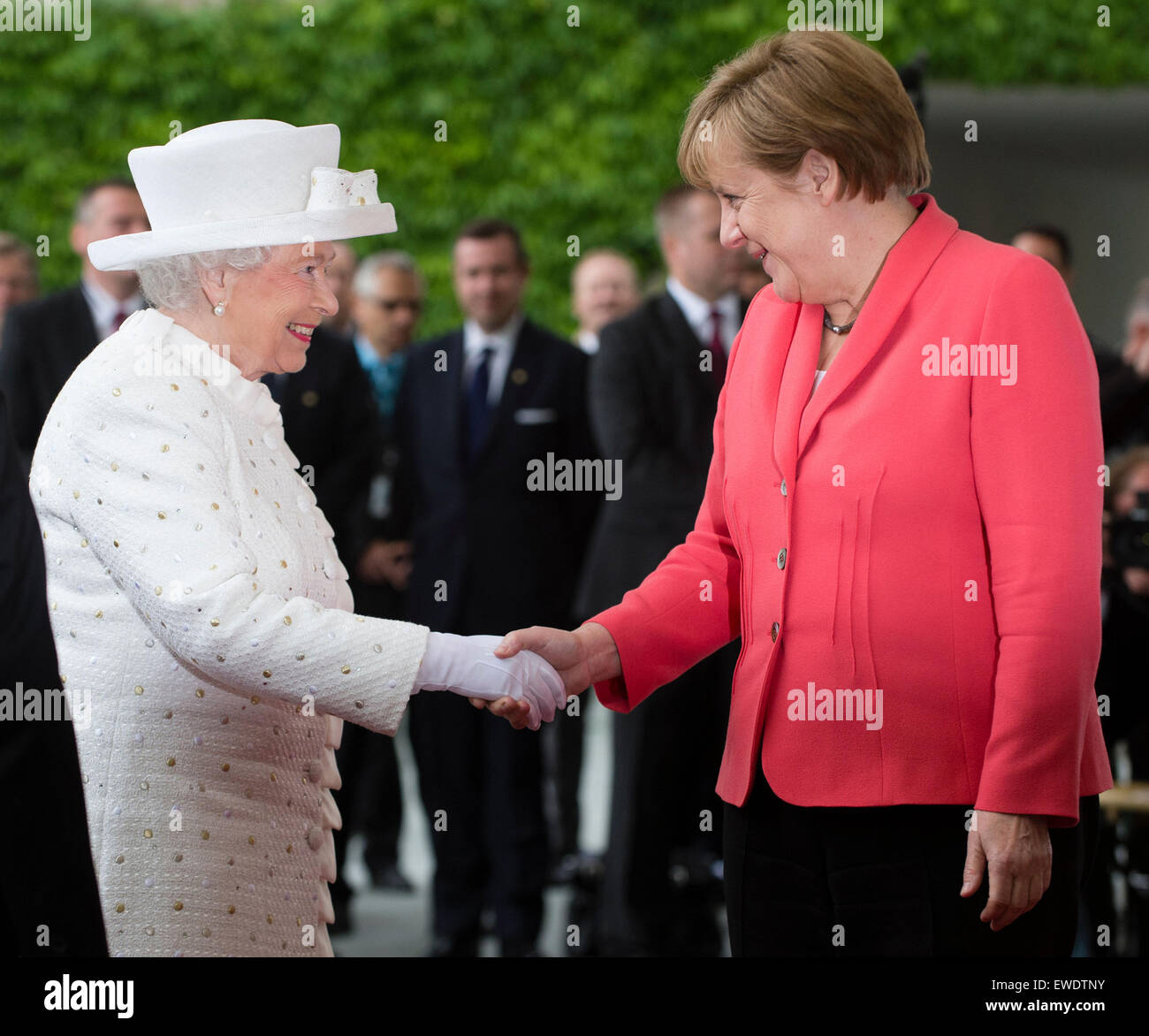 Berlin, Germany. 24th June, 2015. The British Queen Elizabeth II is ...