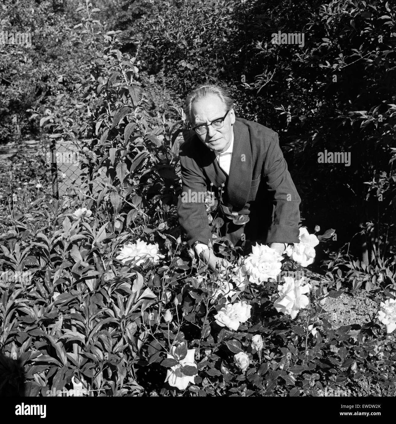 Deutscher Schauspieler Hans Mahler in Hamburg, Deutschland 1960er Jahre ...