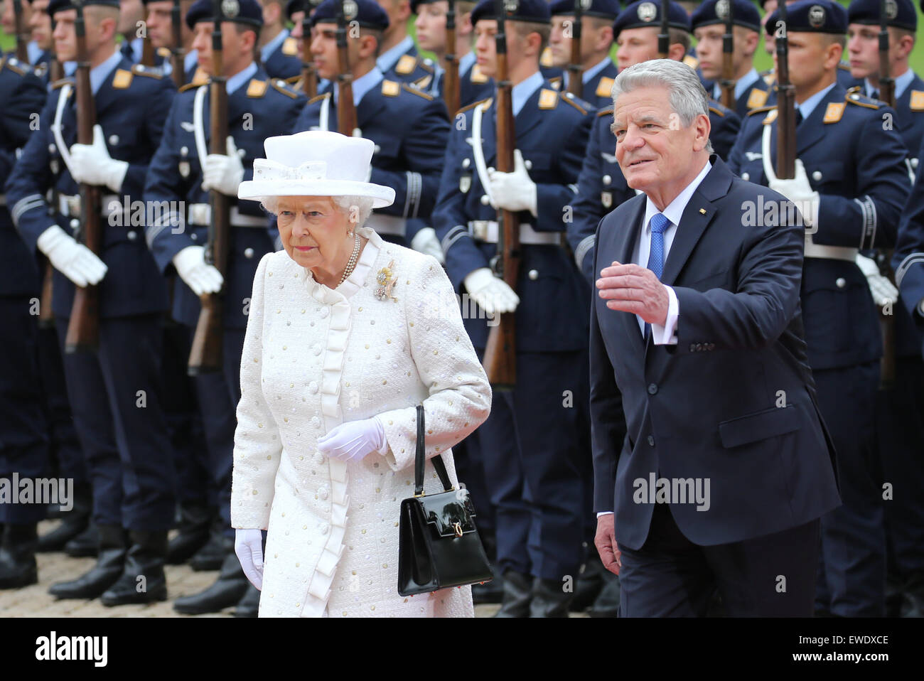 Berlin, Germany. 24th June, 2015. The British Queen Elizabeth II is ...