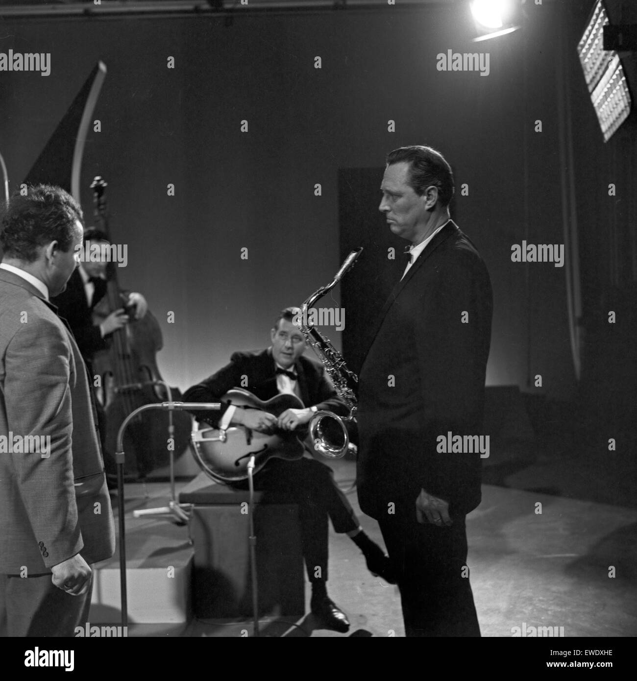Jazzsession in Hamburg, Deutschland 1960er Jahre. Jazz session at ...