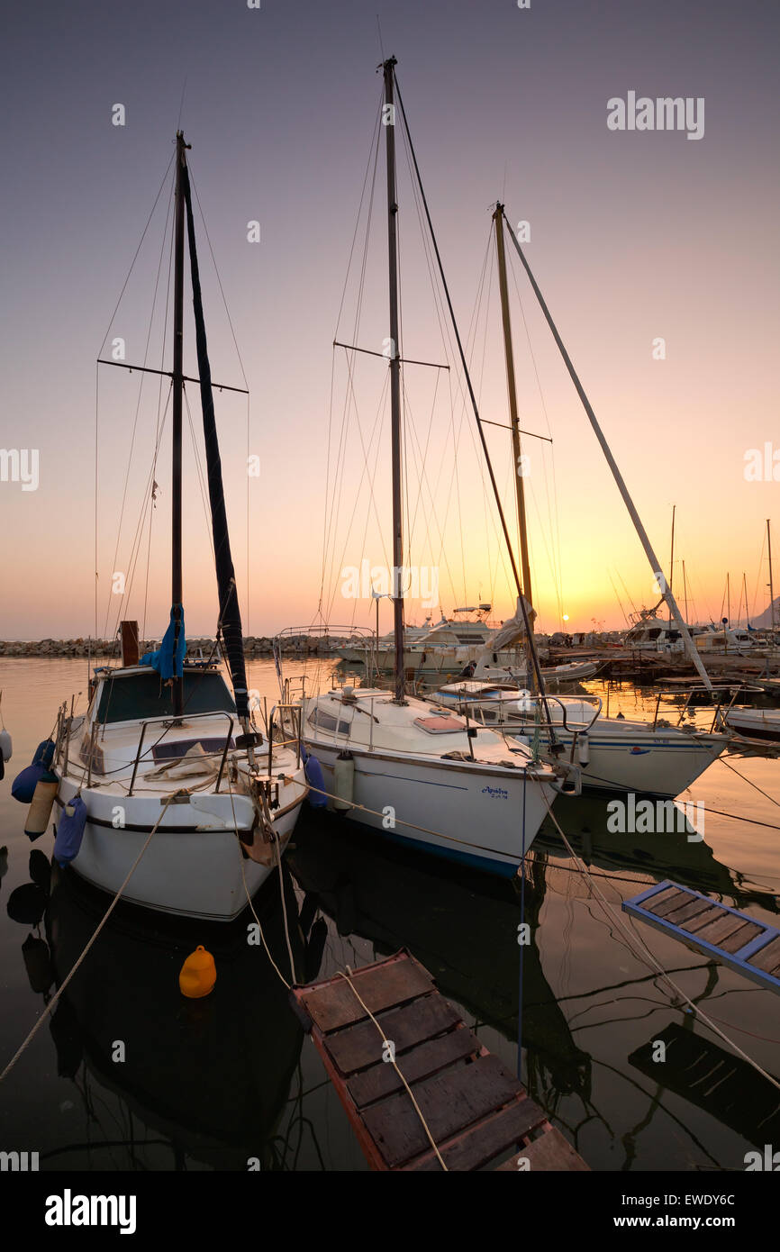 Boats in the marina of Patras, Peloponnese, Greece Stock Photo - Alamy