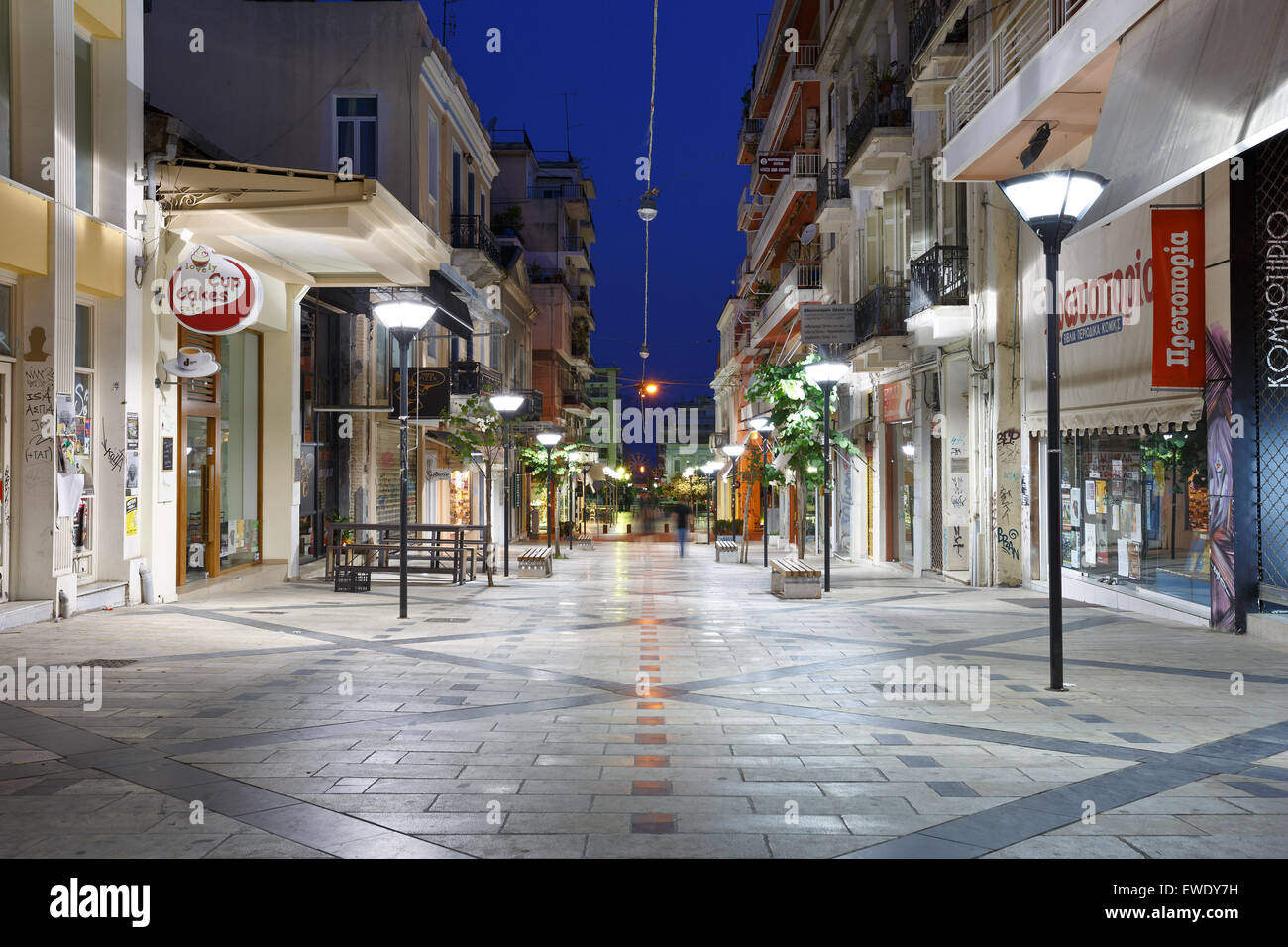 One of the streets in the city centre of Patras, Greece Stock Photo - Alamy