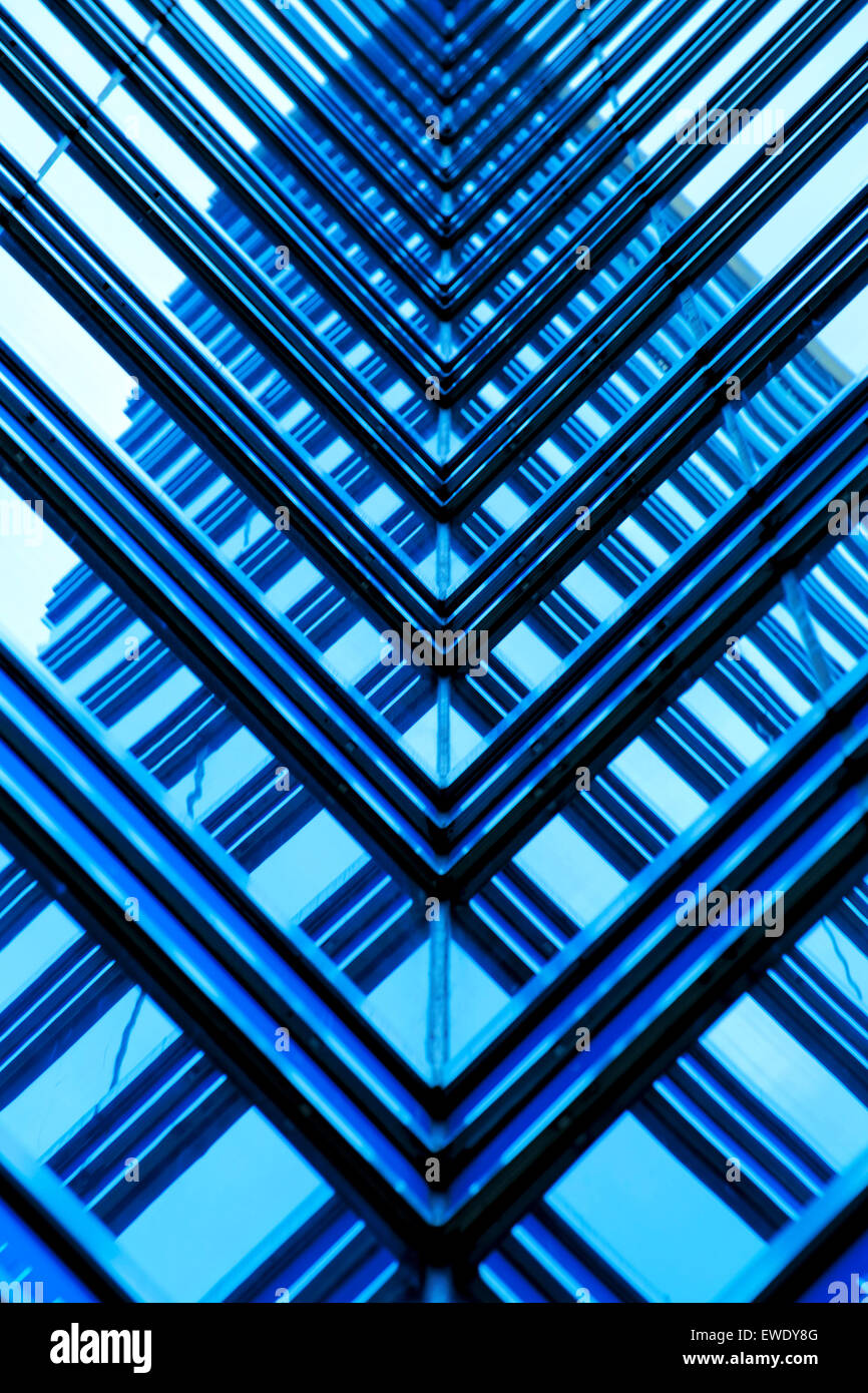 Office building close up with blue tone Stock Photo - Alamy