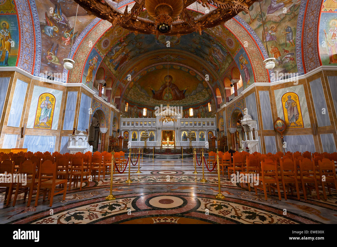 Interior of basilica Saint Andrew of Patras, Greece Stock Photo - Alamy