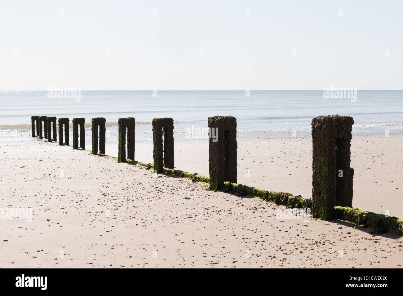 The English coast at Littlestone on Sea,Kent Stock Photo - Alamy