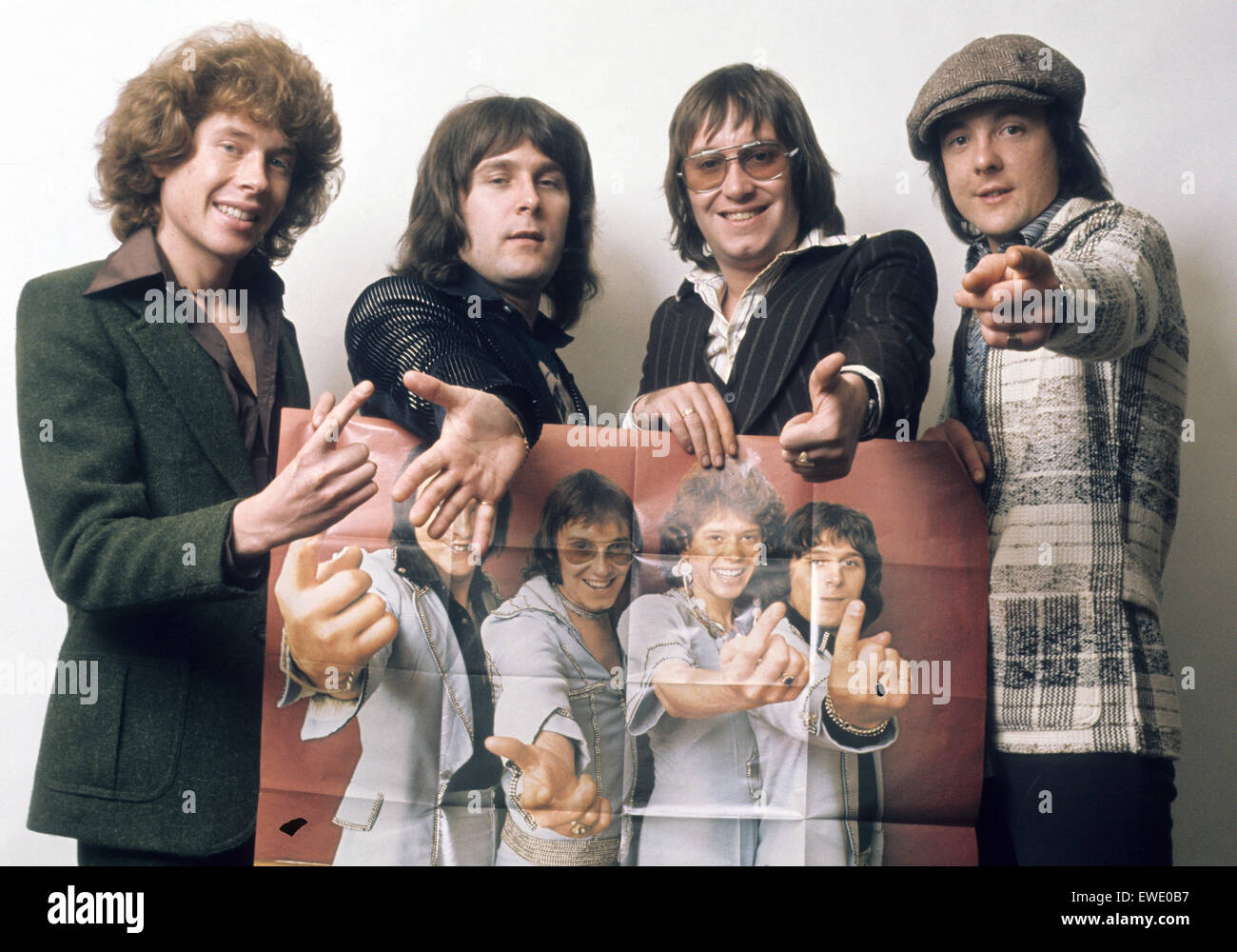 MUD UK glam rock group about 1974 Stock Photo - Alamy