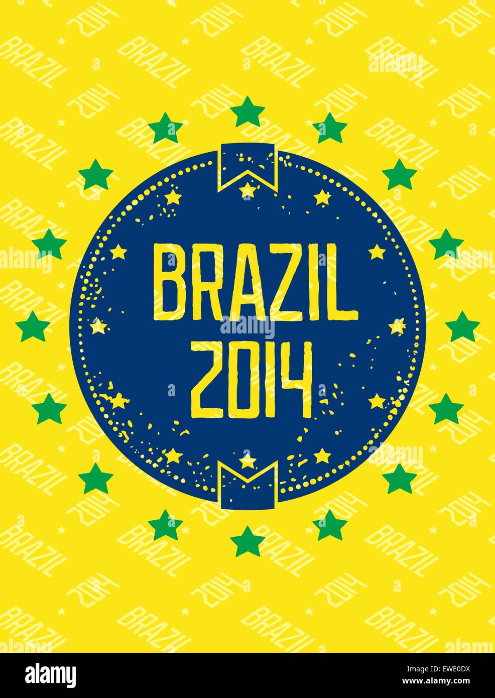 Brazil 2014 Stock Vector Images - Alamy