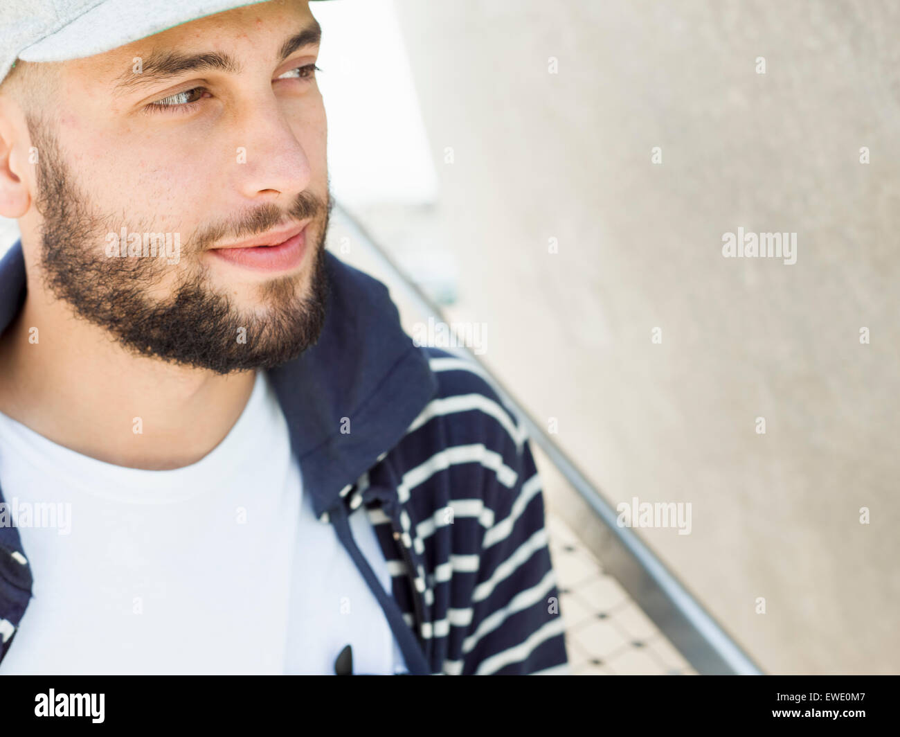 Portrait of a man with beard and cap hi-res stock photography and ...