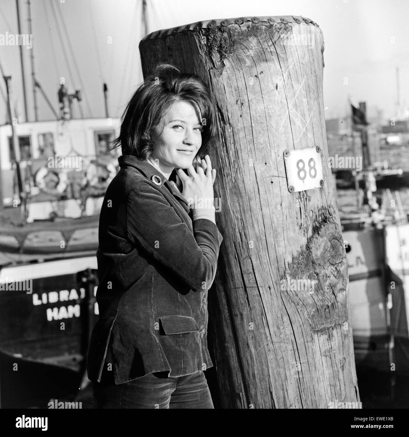 Schauspielerin Melanie Nieuwdonk in Hamburg, Deutschland 1960er Jahre ...