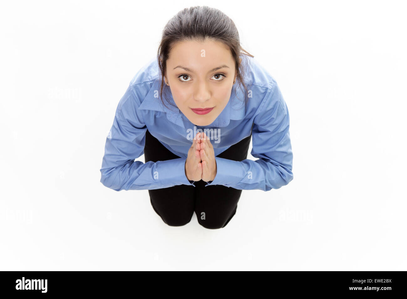 Praying On Knees Image