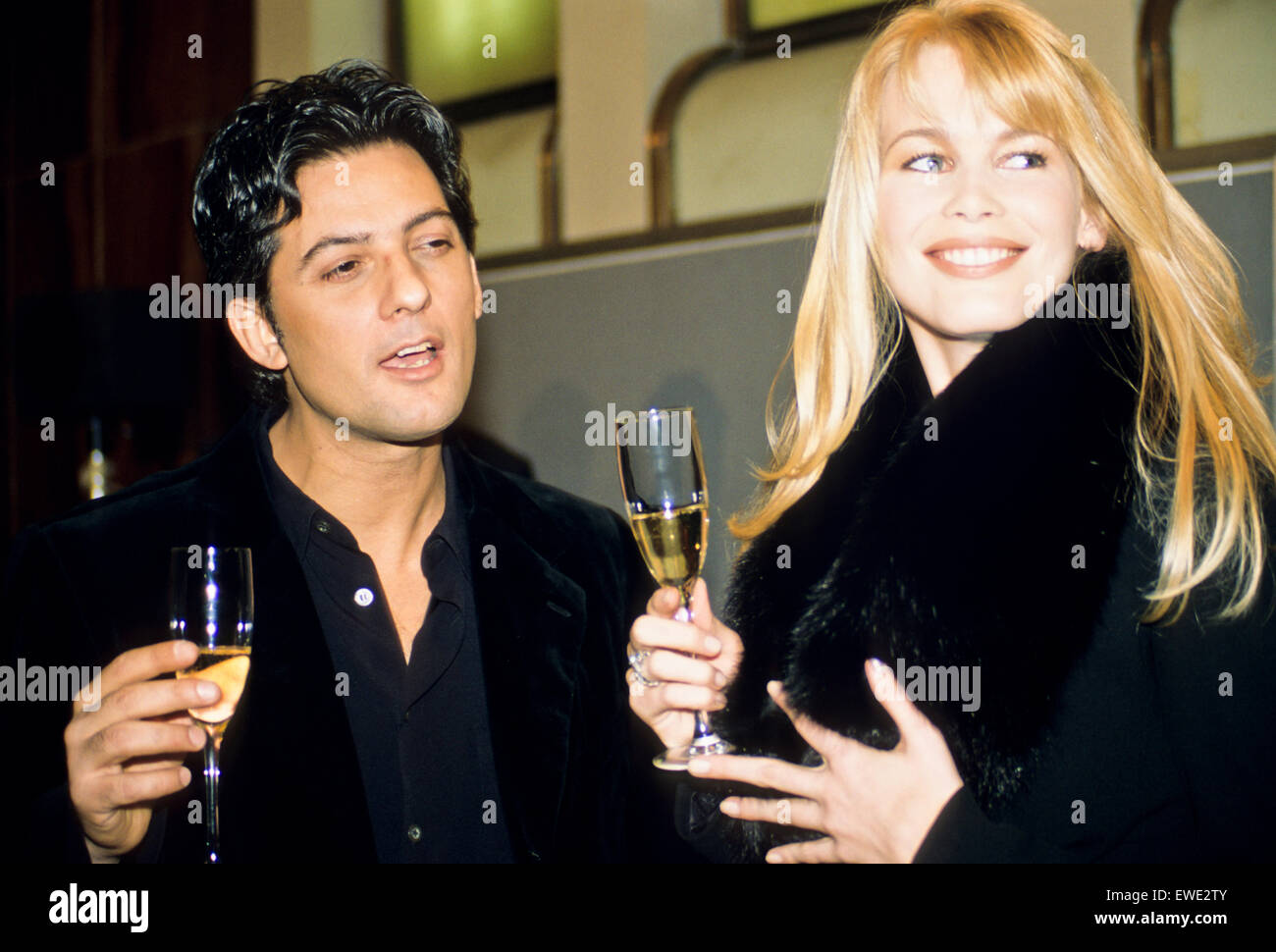 fiorello and claudia schiffer Stock Photo - Alamy