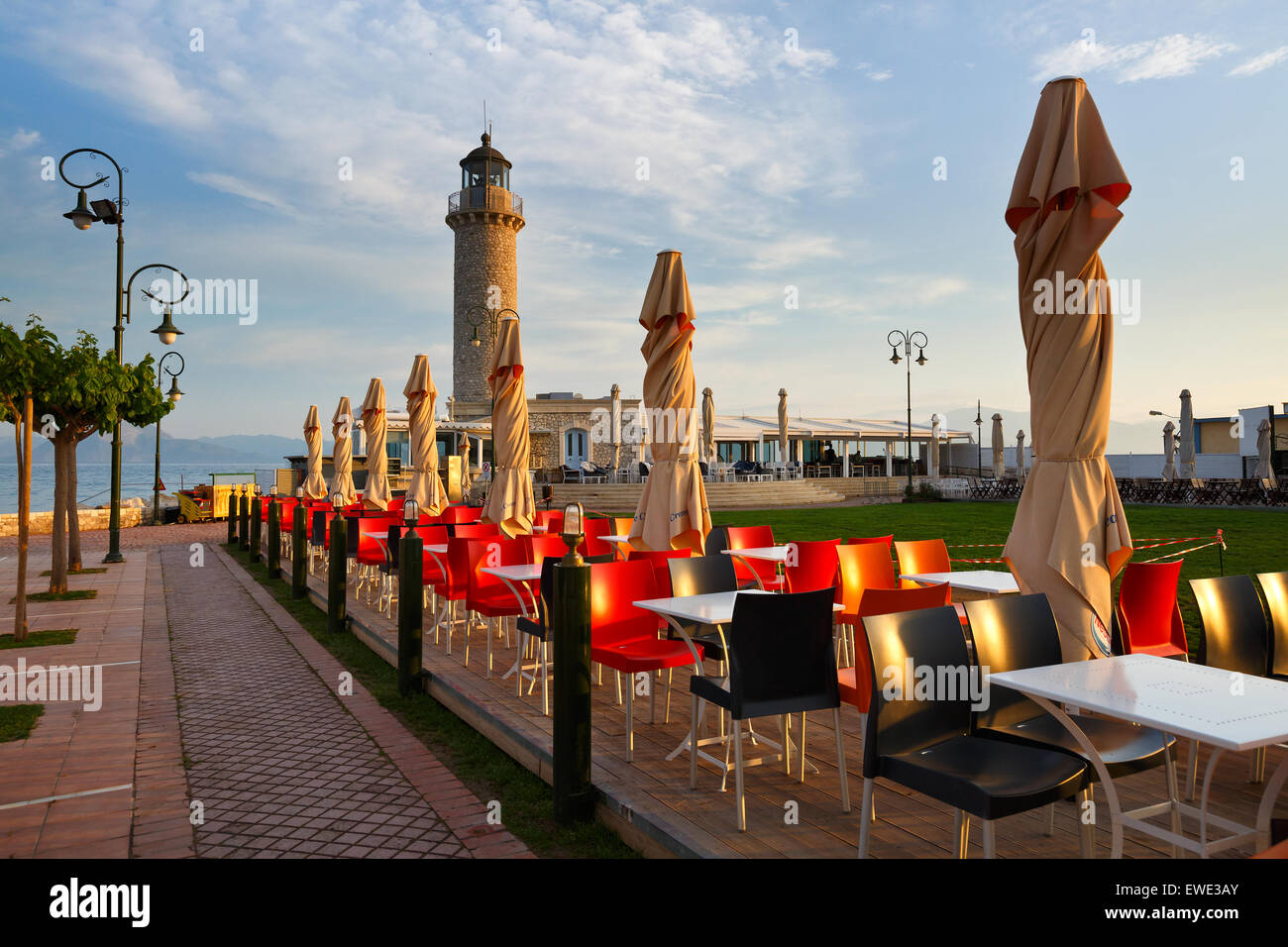 Lighthouse in Patras, Greece Stock Photo - Alamy
