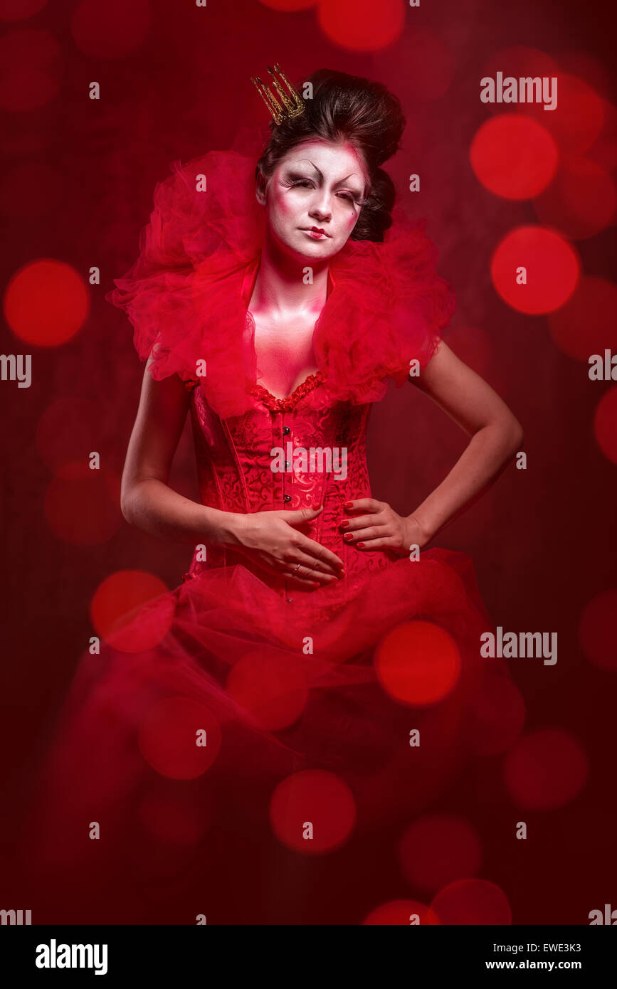 Red corset dress hi-res stock photography and images - Alamy