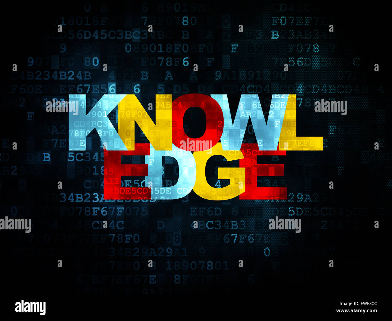 Learning concept: Knowledge on Digital background Stock Photo - Alamy