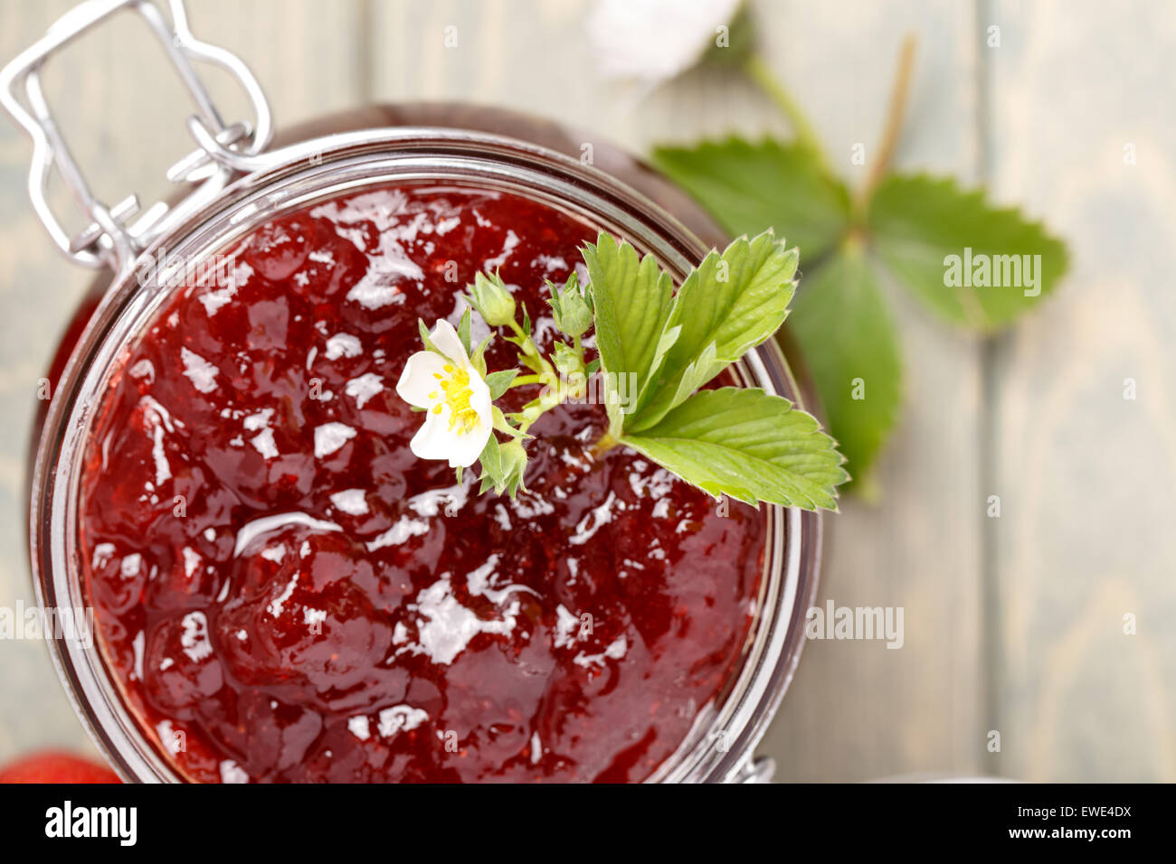 Traditional strawberry homemade jam Stock Photo - Alamy