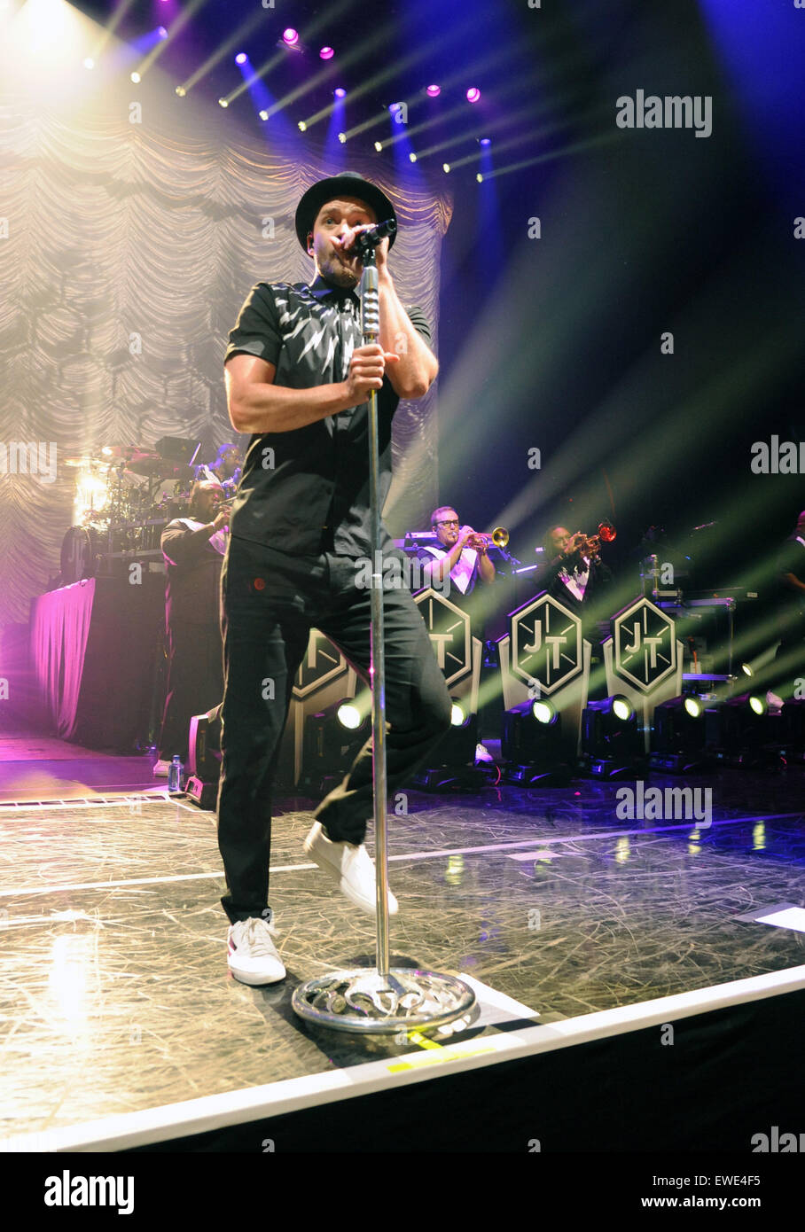 New York City, NY. USA. Justin Timberlake performs during an exclusive ...