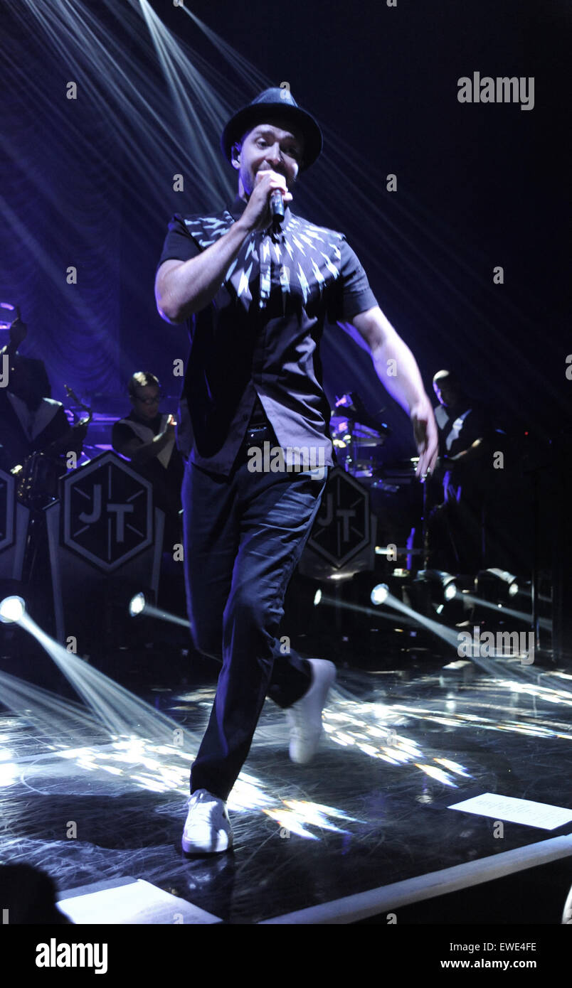 New York City, NY. USA. Justin Timberlake performs during an exclusive ...