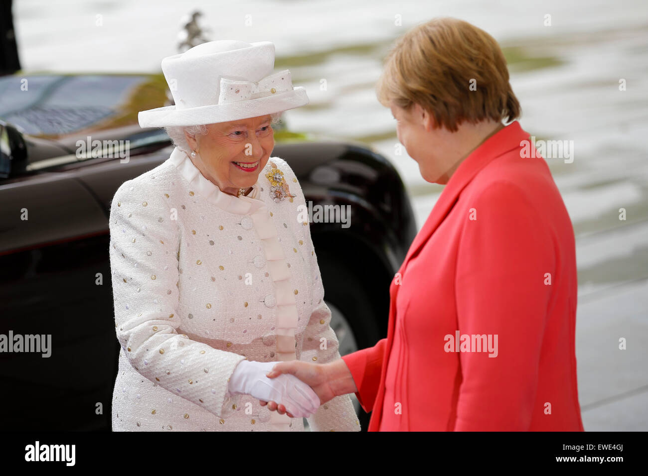 Berlin, Germany. 24th June, 2015. Queen Elisabeth II and prince Philip ...