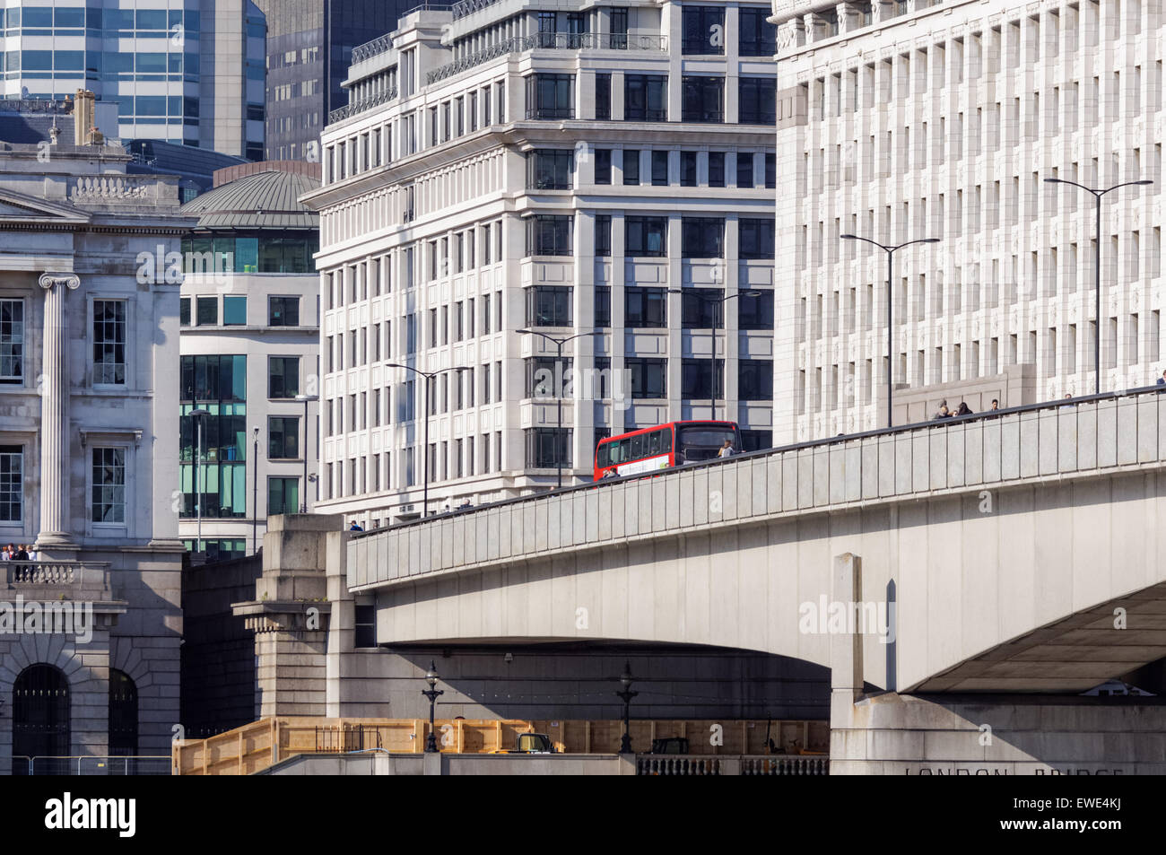 London Bridge and office buildings of the City, London England United ...