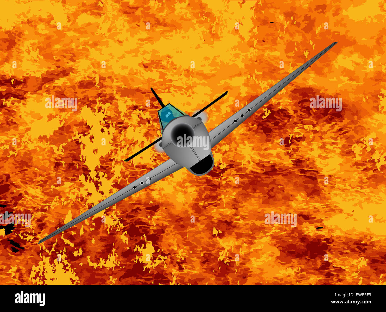 World war 2 plane explosion hi-res stock photography and images - Alamy