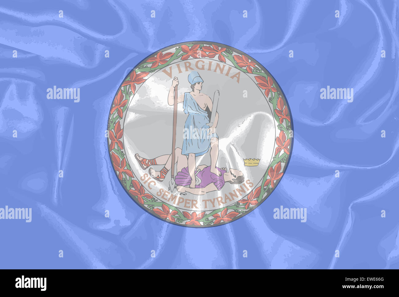 The state flag of the USA state of Virginia Stock Photo - Alamy