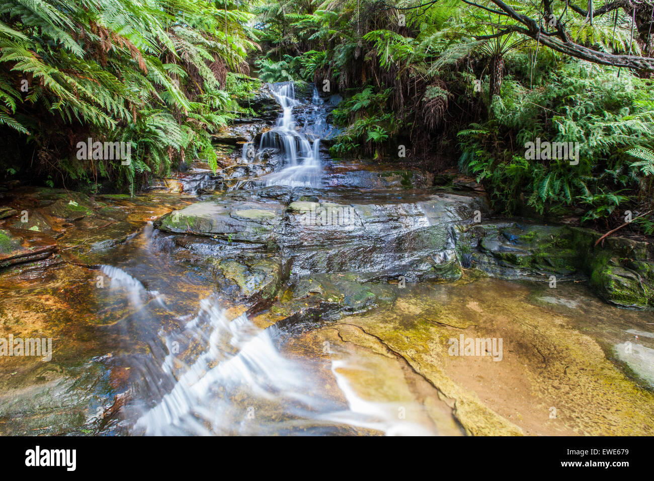 Small waterfall wallpaper hi-res stock photography and images - Alamy