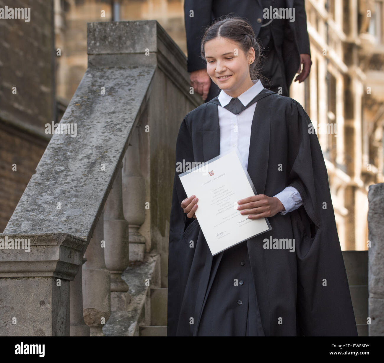 Graduation of students from Trinity college, Cambridge, at Senate House ...