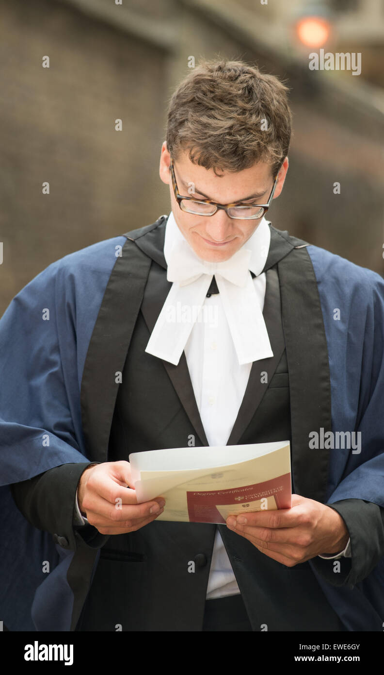 Graduation of students from Trinity college, Cambridge, at Senate House ...