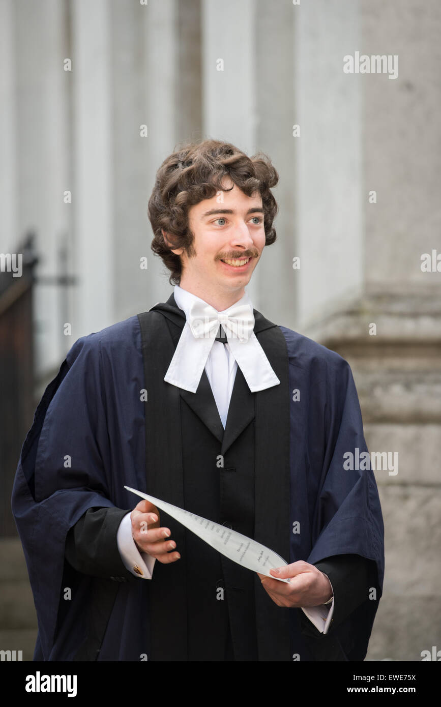 Graduation of students from Trinity college, Cambridge, at Senate House ...