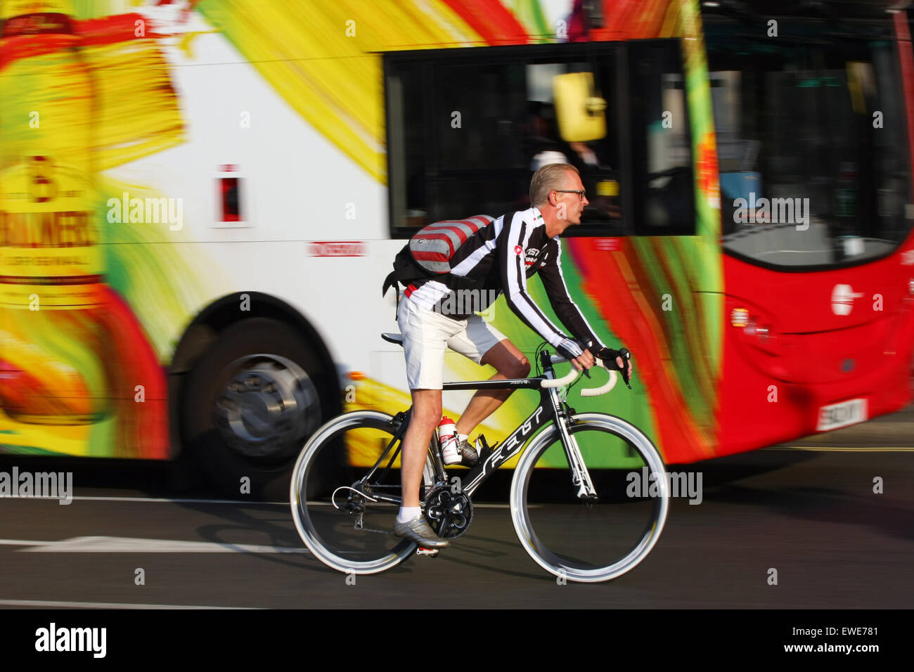 Riding on a london bus hi-res stock photography and images - Alamy