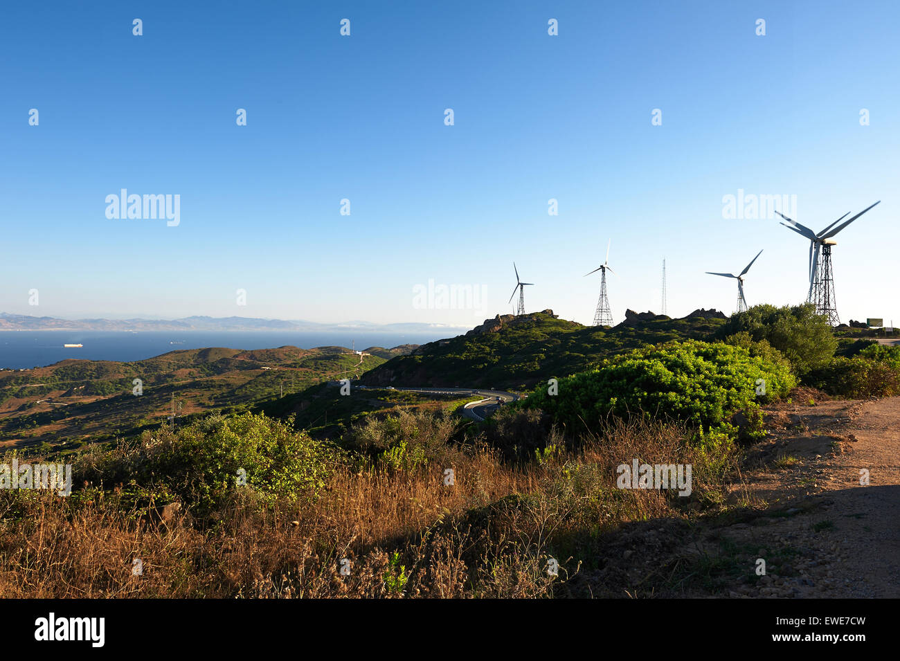 Gibraltar, wind turbines Stock Photo - Alamy