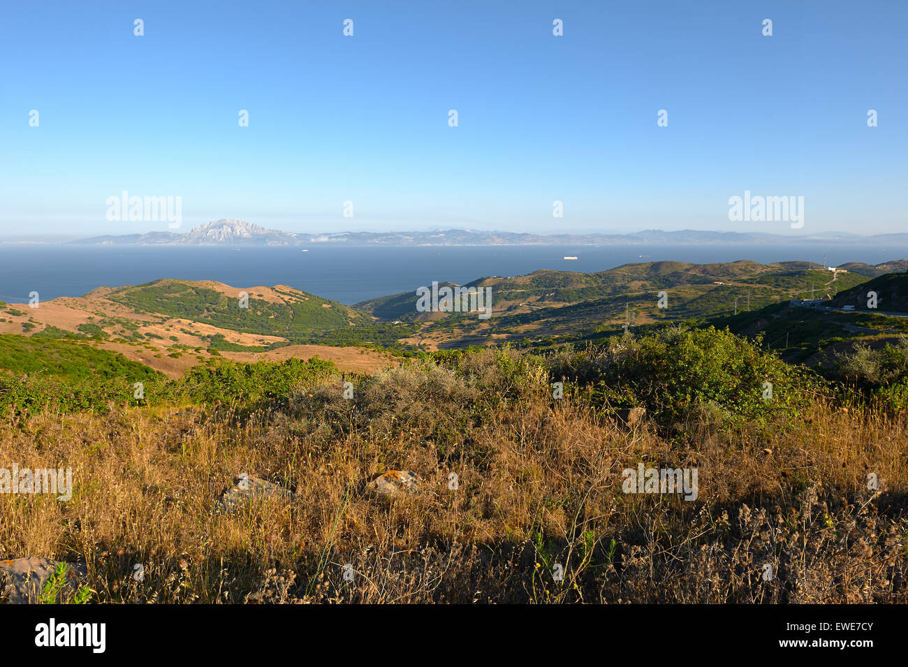 Gibraltar, look at Morocco Stock Photo - Alamy