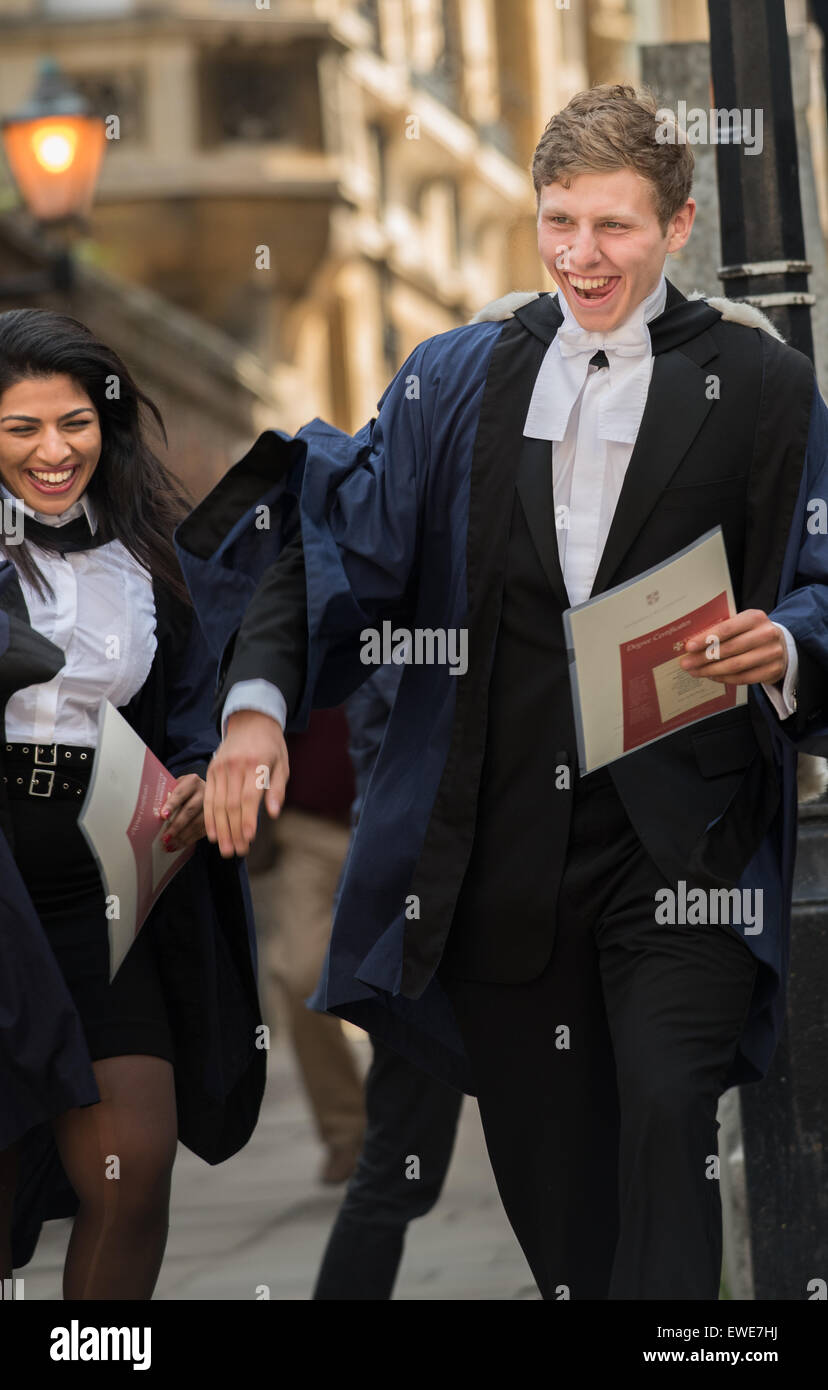 Graduation of students from Trinity college, Cambridge, at Senate House ...