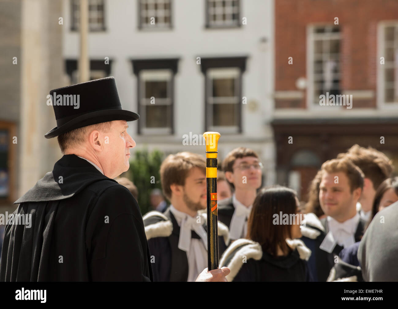 Graduation of students from Trinity college, Cambridge, at Senate House ...