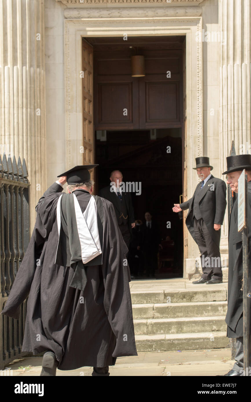 Graduation of students from Trinity college, Cambridge, at Senate House ...