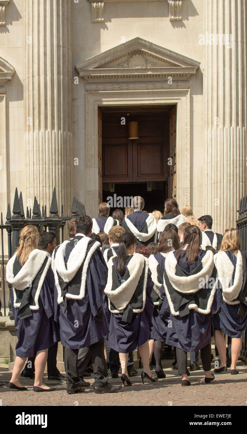 Graduation of students from Trinity college, Cambridge, at Senate House ...