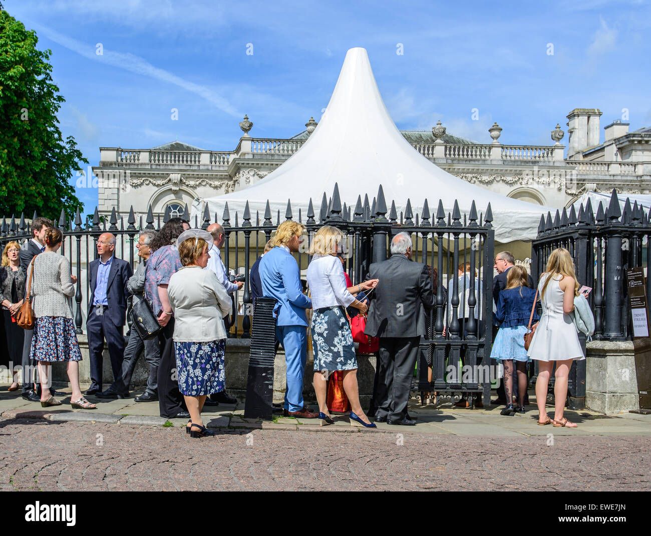 Graduation of students from Trinity college, Cambridge, at Senate House ...