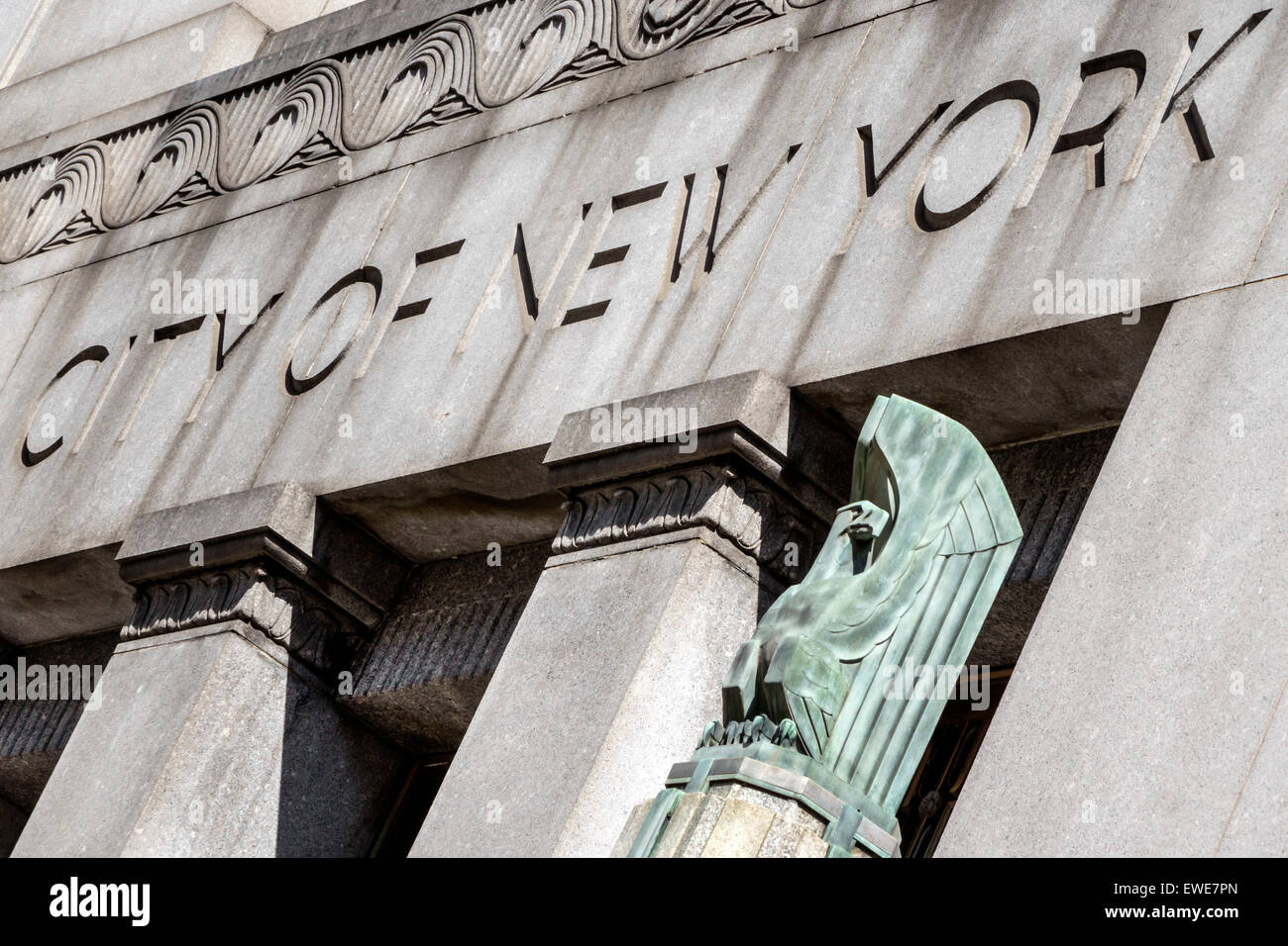 New York City,NY NYC,Manhattan,Lower,Civic Center,building facade,front ...