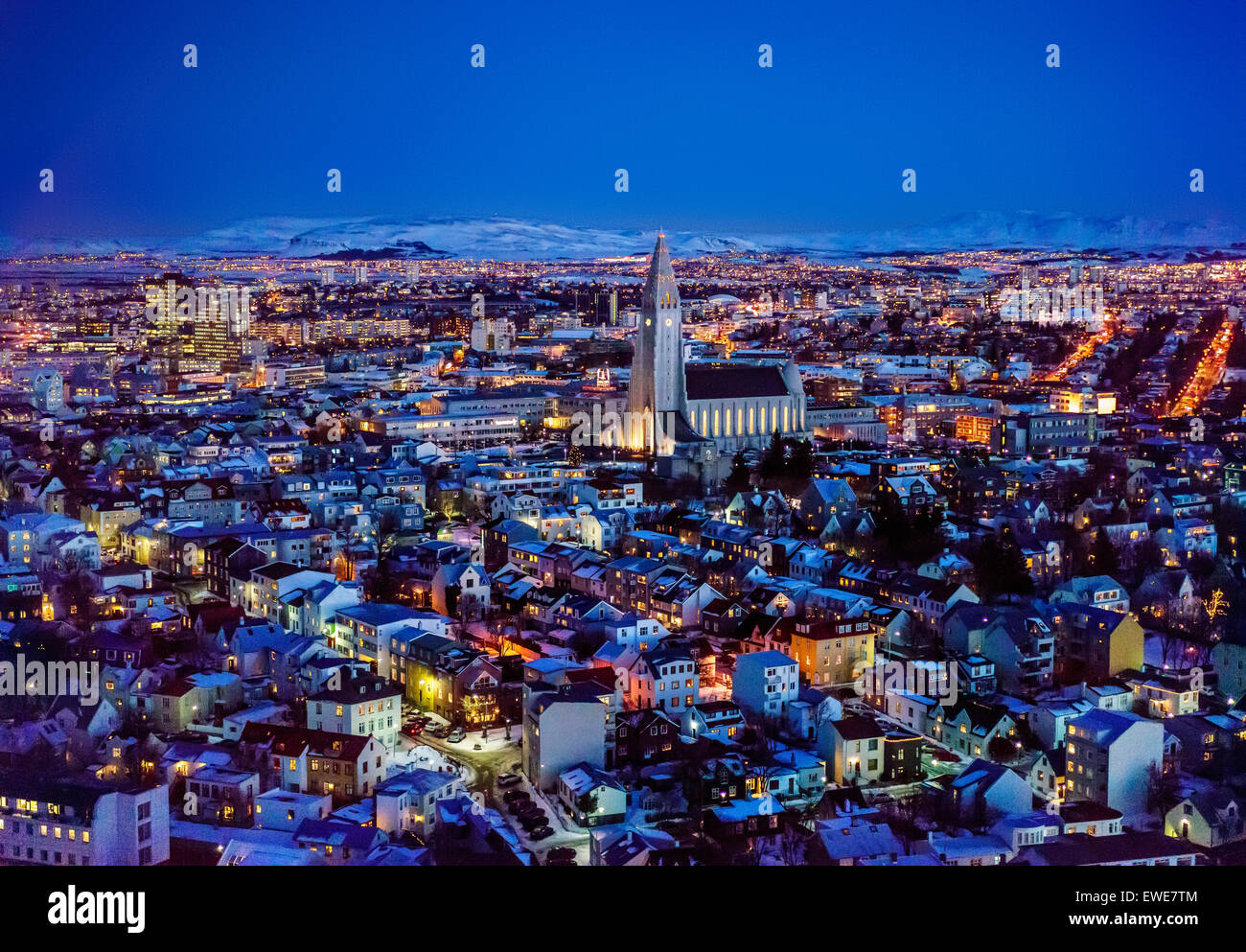 aerial-view-hallgrimskirkja-church-hi-res-stock-photography-and-images