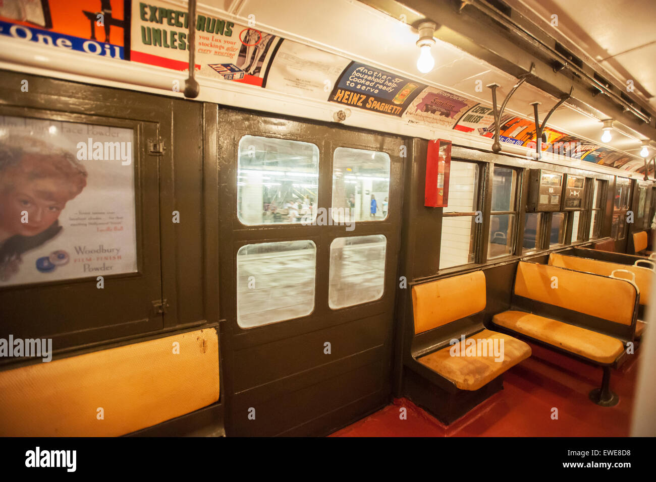 A BMT D-Type Triplex train, in use from 1927-1965, travels from the NY ...