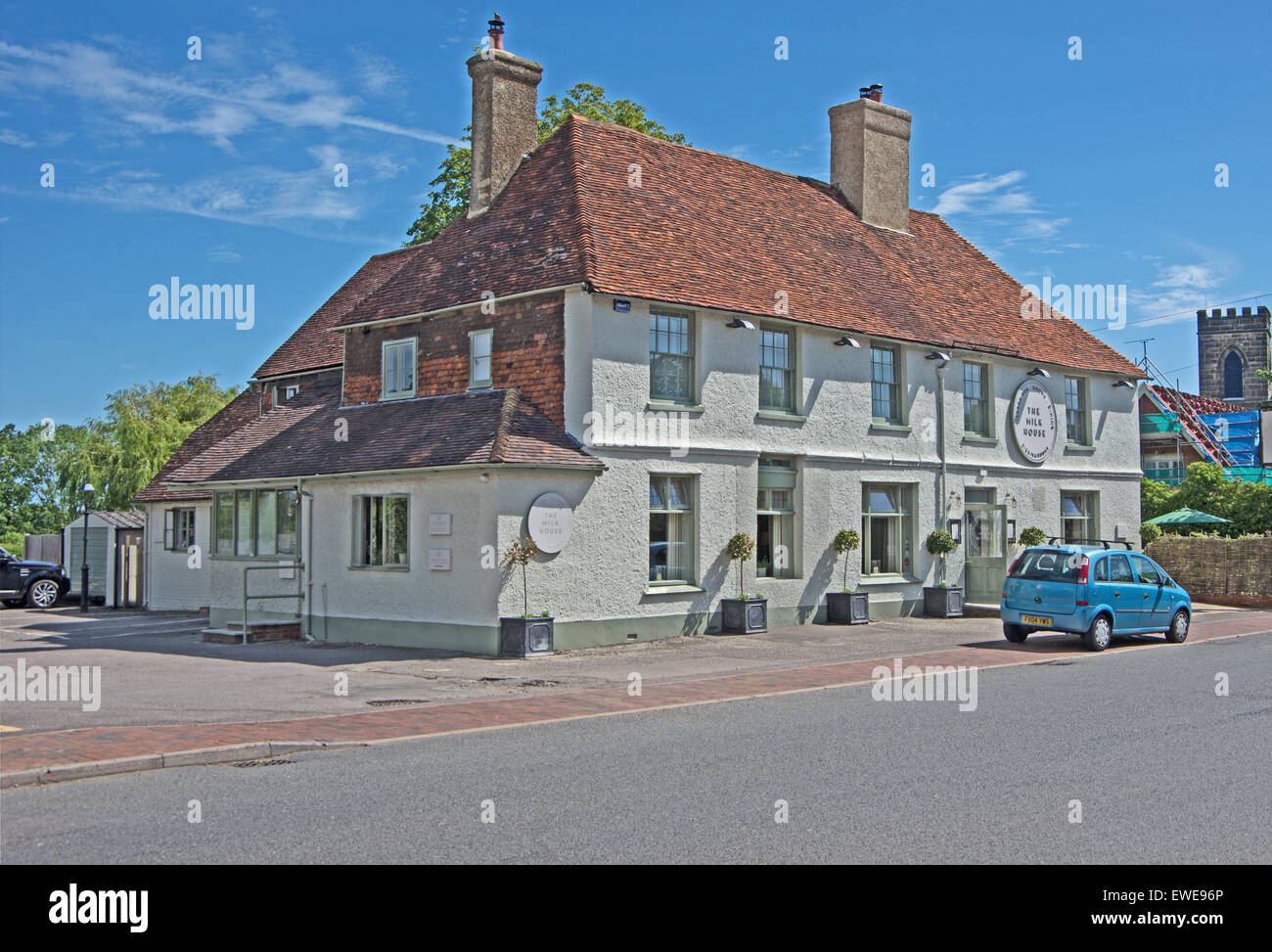 Sissinghurst Village The Milk House Pub Kent England Stock Photo - Alamy