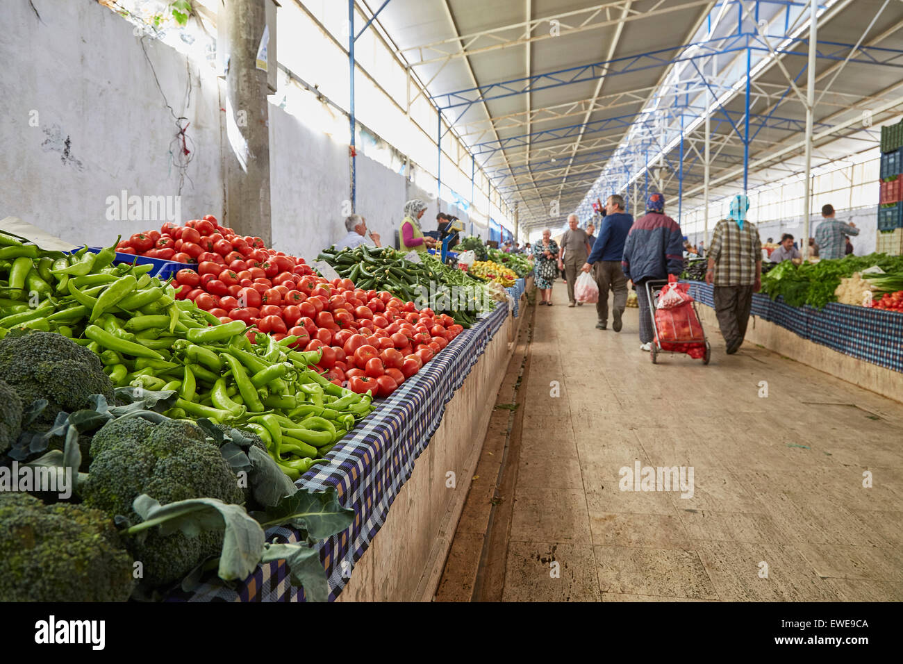 The fabulous fresh fruit and vegetable stalls at Fethiyes, weekly ...