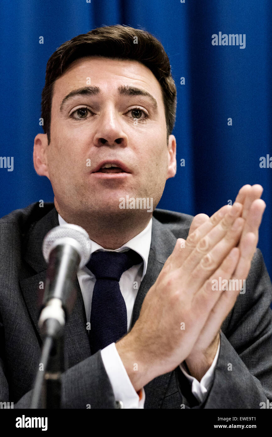 Andy Burnham at a Labour Leadership debate at the Fabian Summer ...