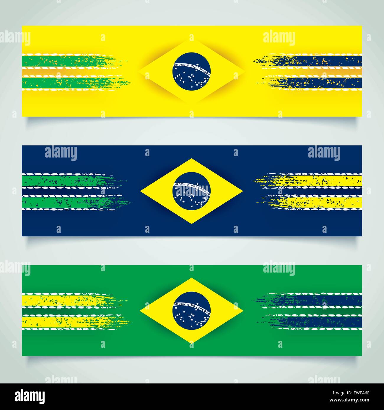 Grunge brush brazil national flag hi-res stock photography and images ...